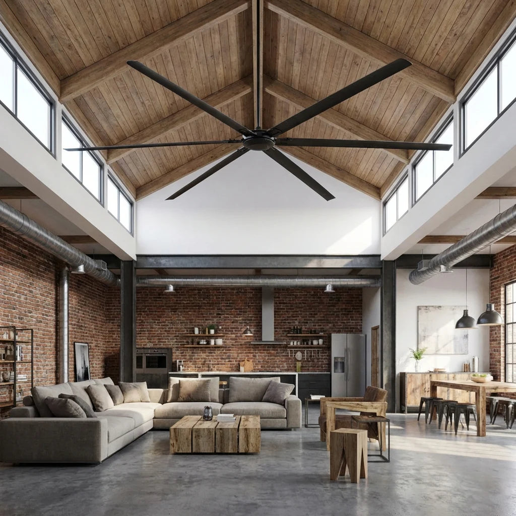 305 cm Jupiter Industrial HVLS Extra Large Aluminum Ceiling Fan 36,000 ...